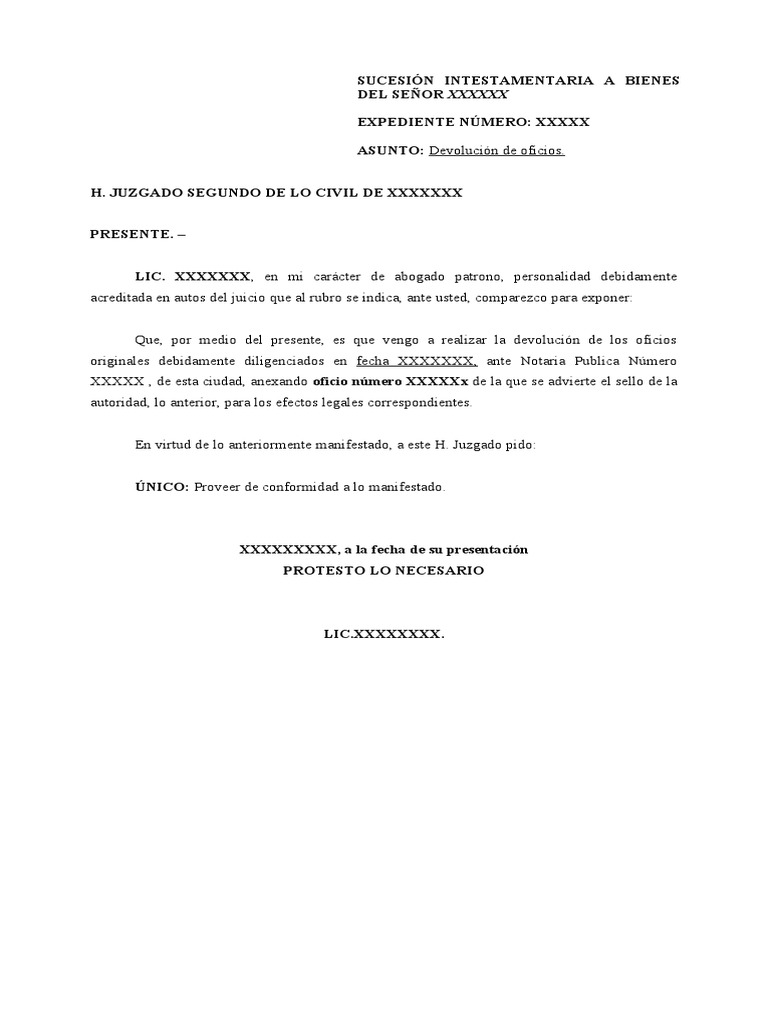 Devolución de Oficios Diligenciados | PDF