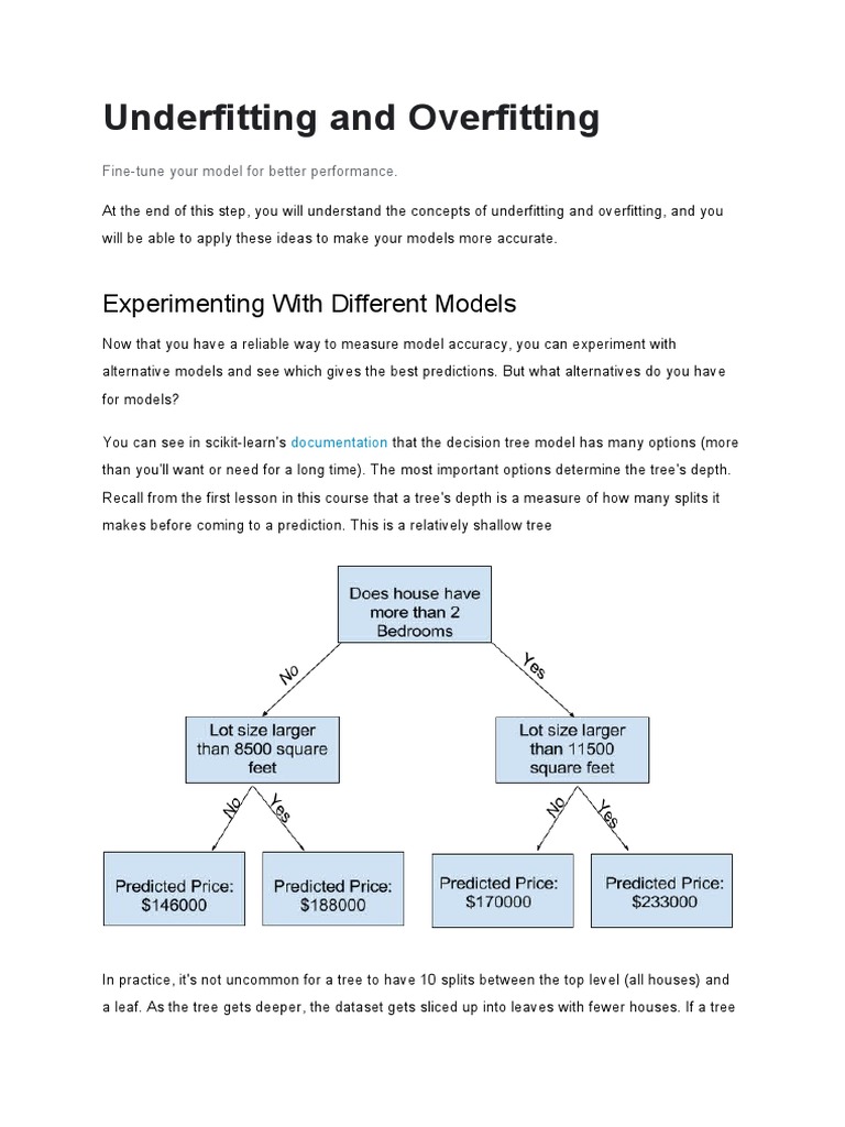 Underfitting and Overfitting | PDF