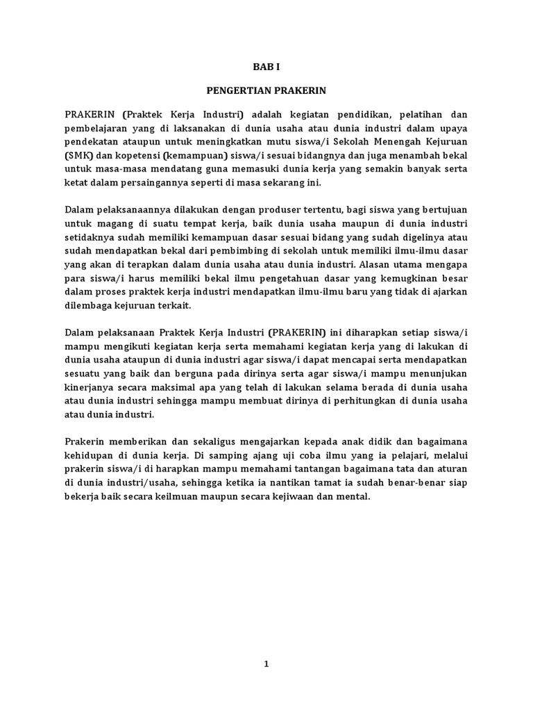 Laporan PKL Reza Al-Farizi TKR A 11-1 | PDF