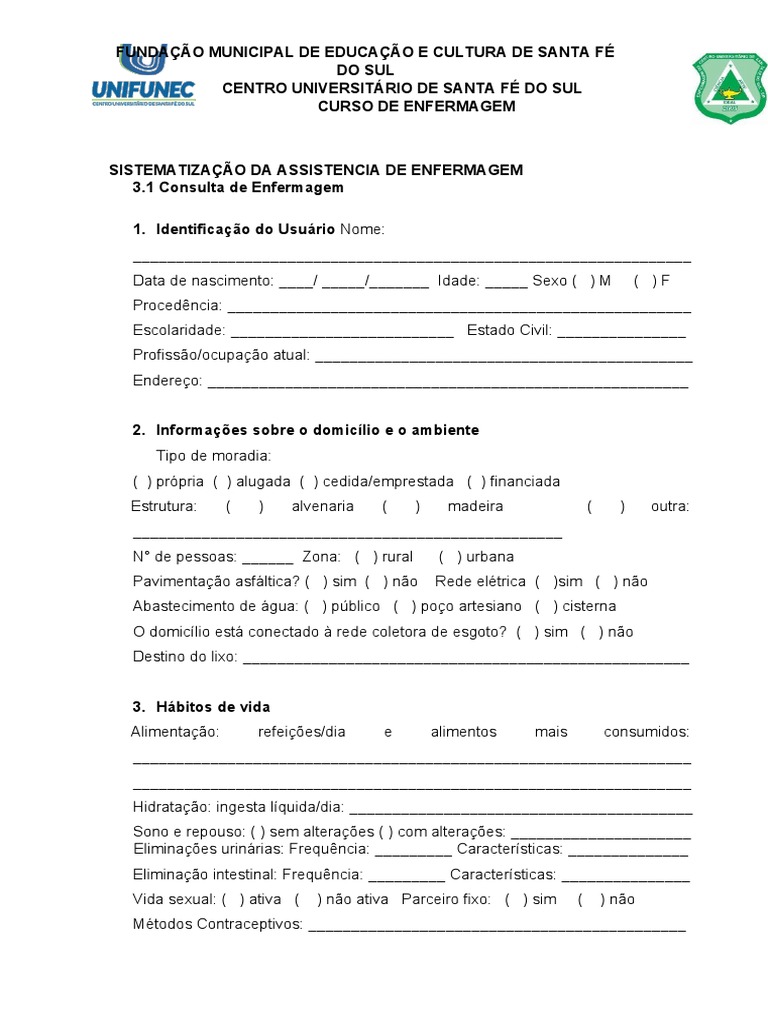 Sistematização Da Assistencia de Enfermagem | PDF | Especialidades ... Sistematização Da Assistencia de Enfermagem | PDF | Especialidades ...