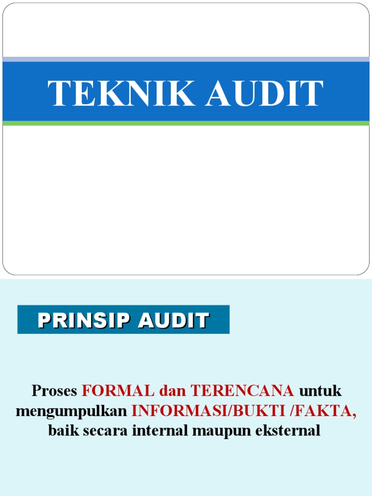 Teknik Audit | PDF