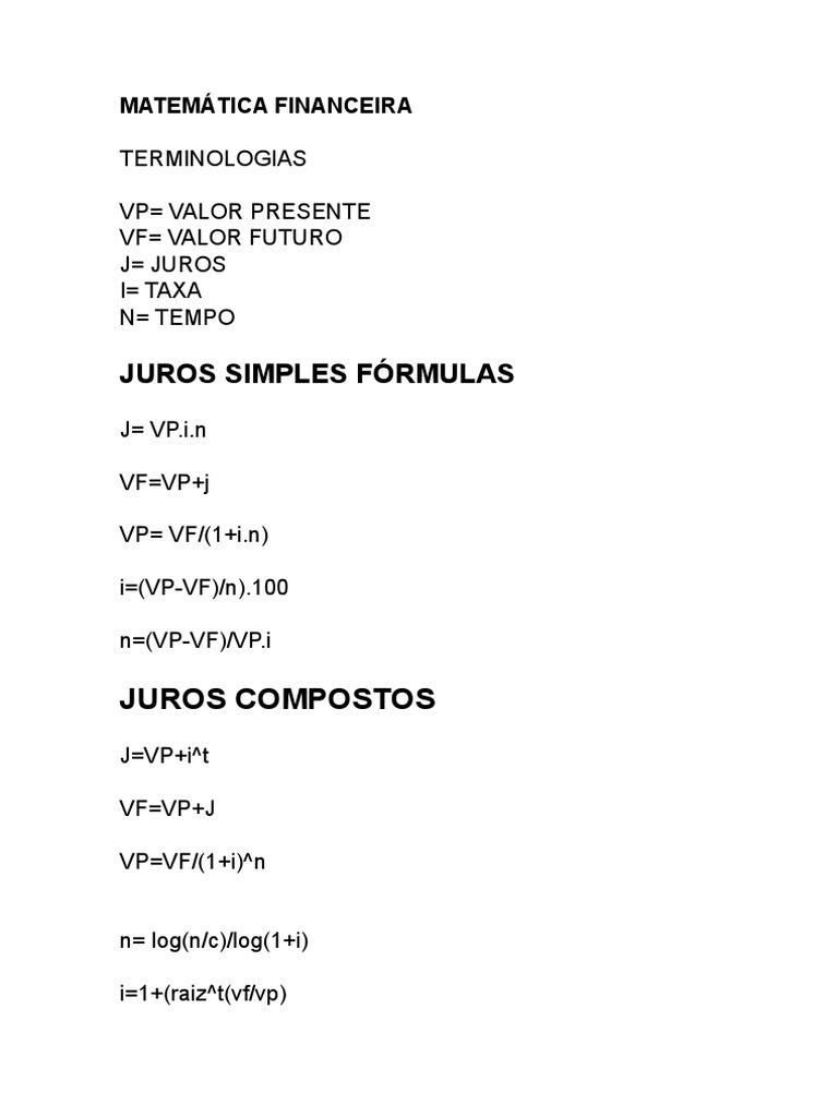 Matemática Financeira | PDF