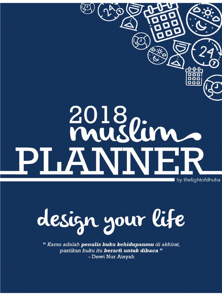 Free Printable 2018 Muslim Planner | PDF