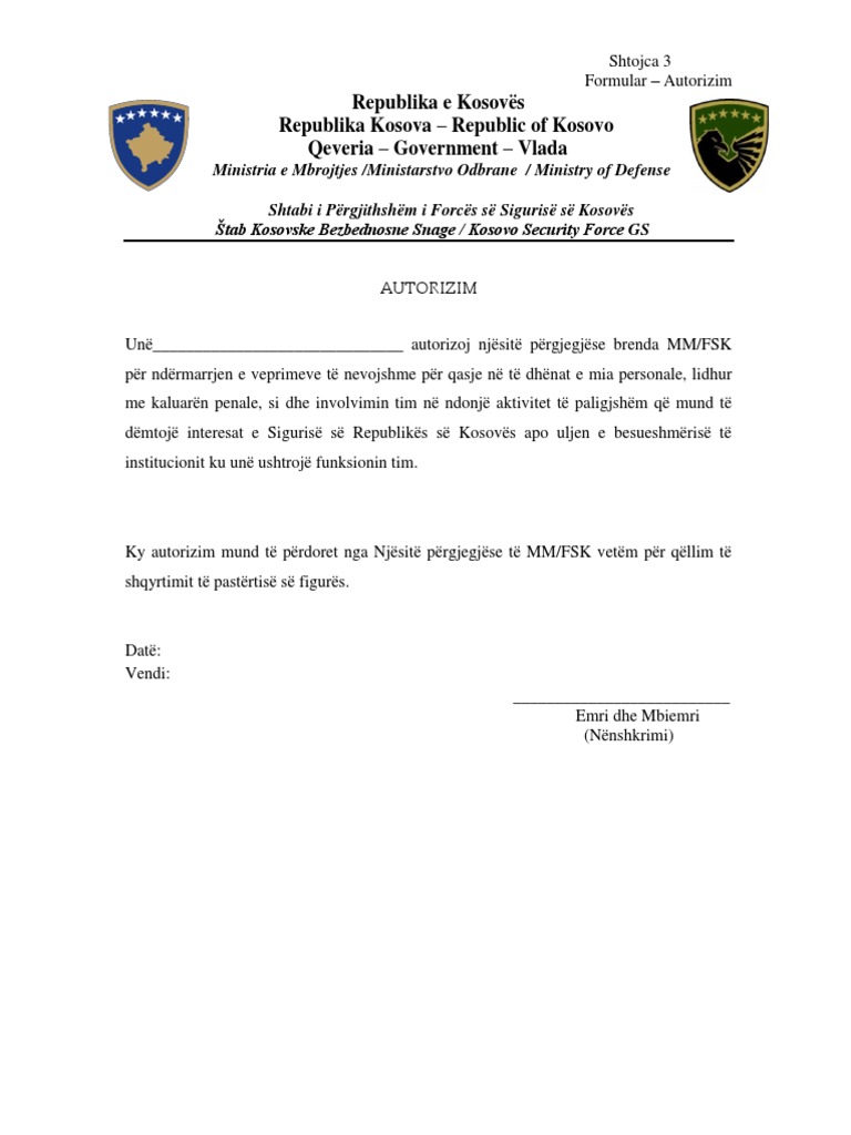 Autorizim Per Pasterti Tã Figures Nã Gjuhã N Shqipe | PDF
