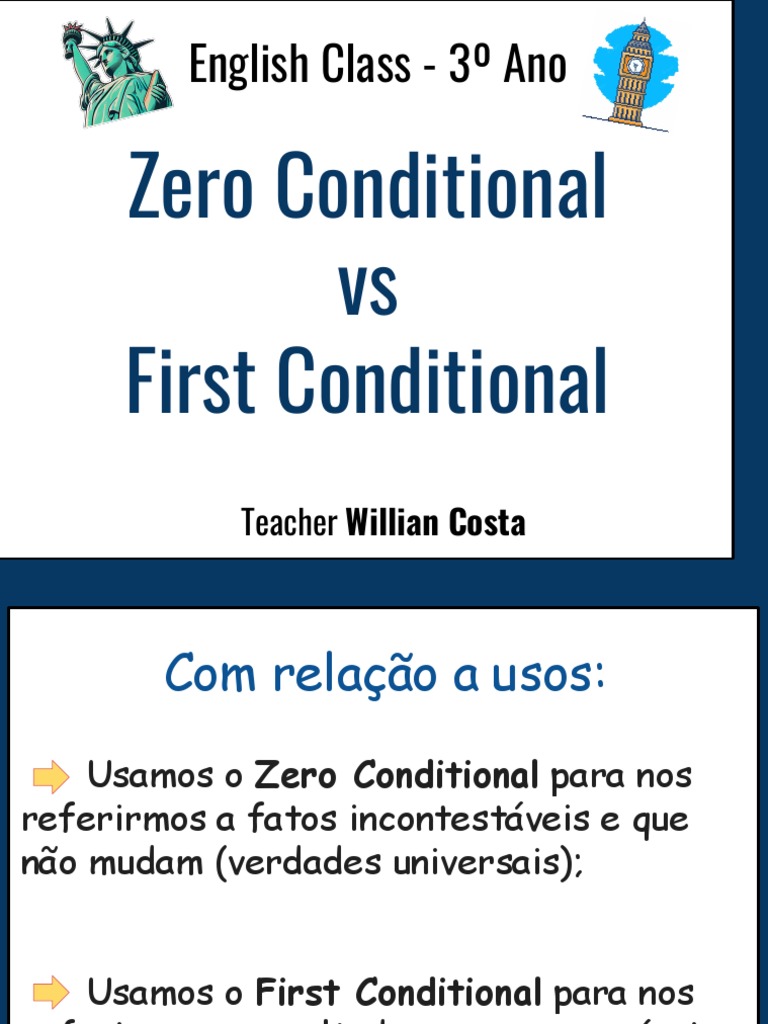 Zero Conditional Vs First Conditional - Differences | PDF