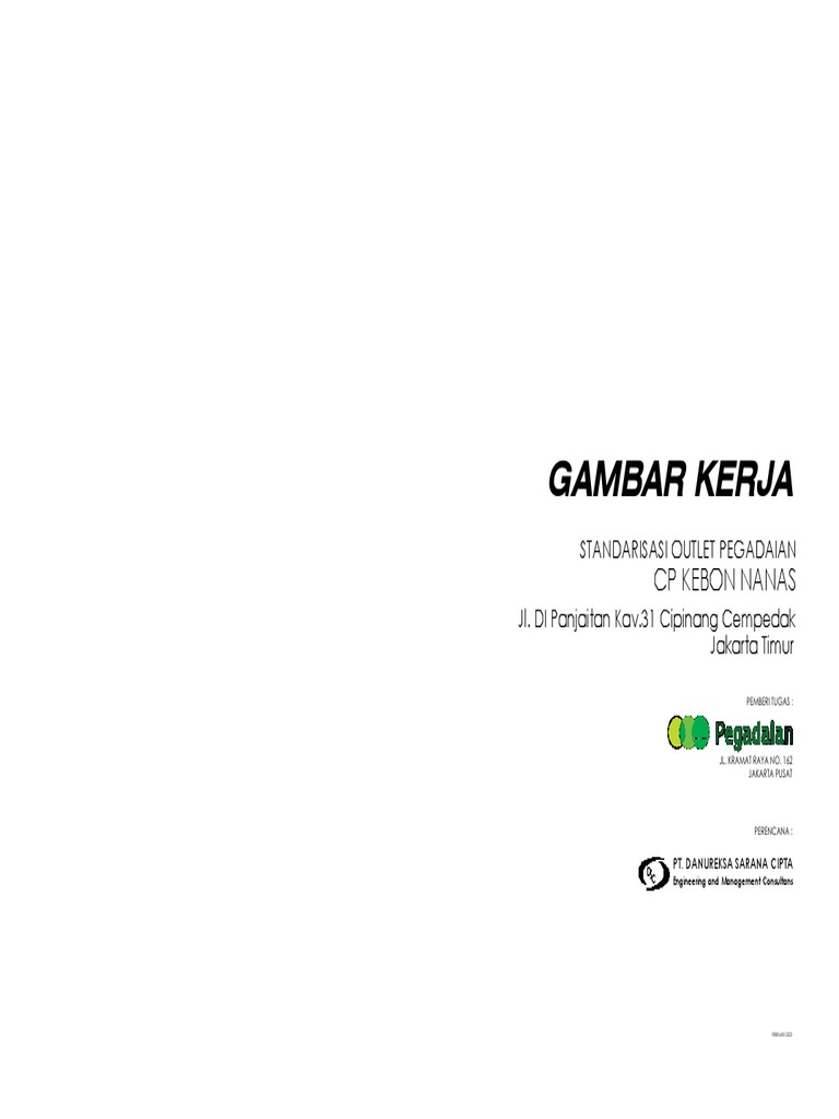 (Final) Gambar Kerja Sto CP Kebon Nanas Rev | PDF