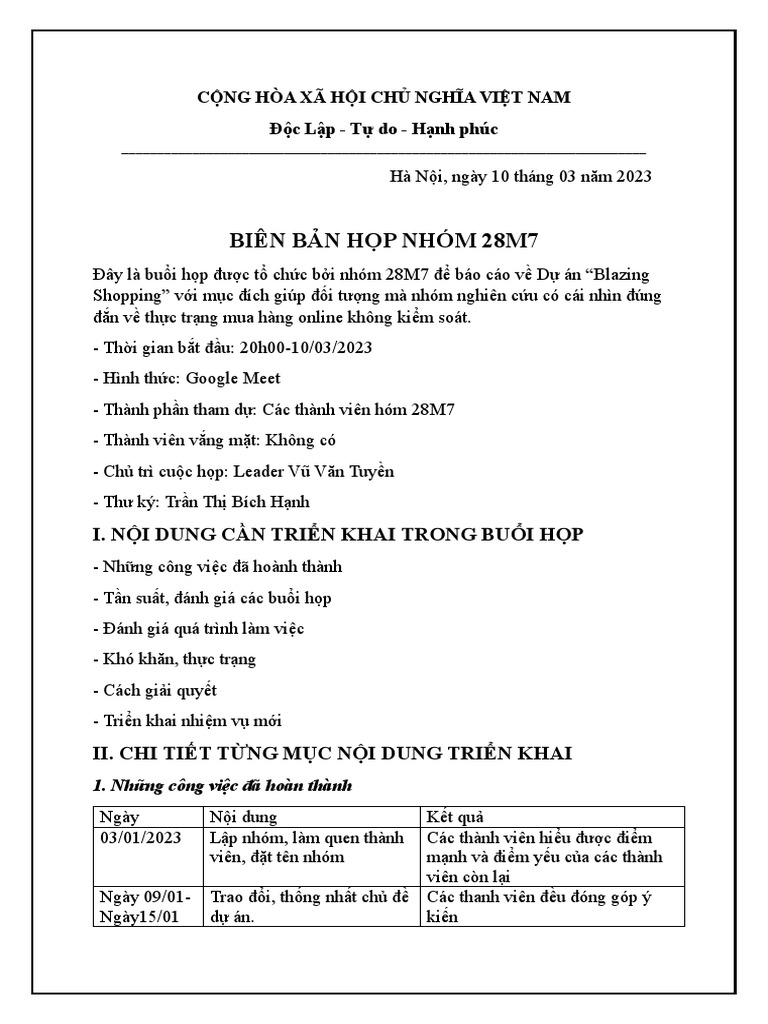 BIÊN-BẢN-HỌP-NHÓM-28M7 (1) | PDF