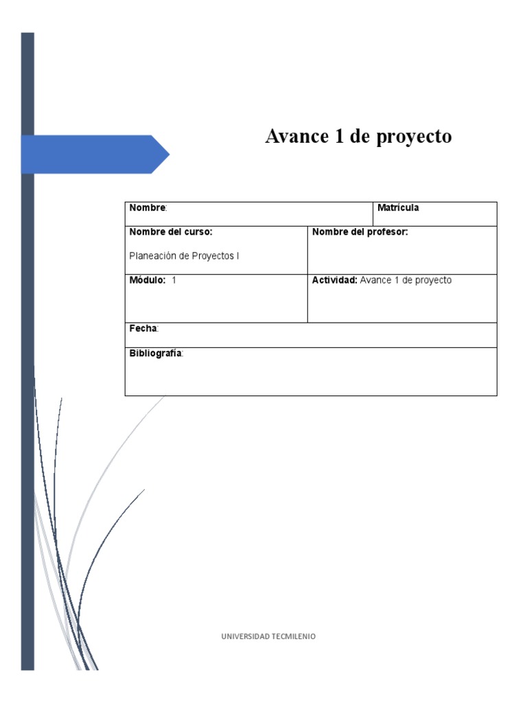 Planeación de Proyectos I Avance 1 de Proyecto | PDF | Presupuesto | Marketing