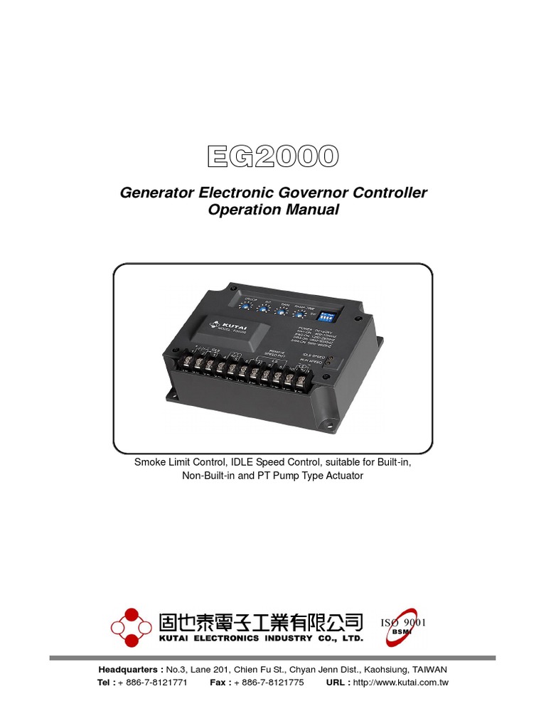 Eg2000 Manual en | PDF | Voltage | Inductor