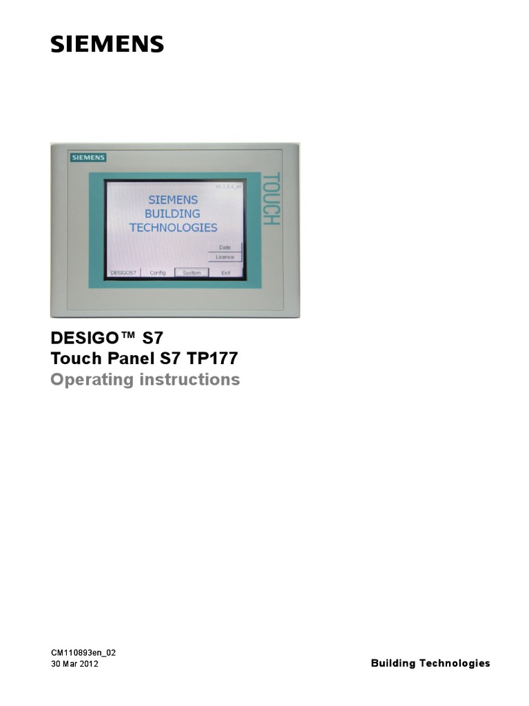 6av6 640 0ca11 0ax0 Touchpanel TP177 Micro Siemens Manual | PDF | Login | Computer Keyboard