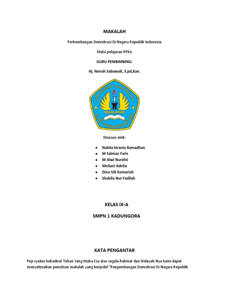 MAKALAH PPKN-WPS Office | PDF | Ilmu Sosial | Sejarah