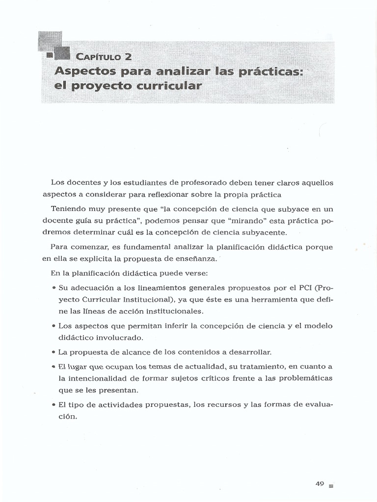 01 00 Silvia Veglia C2 Proyecto Curricular | PDF