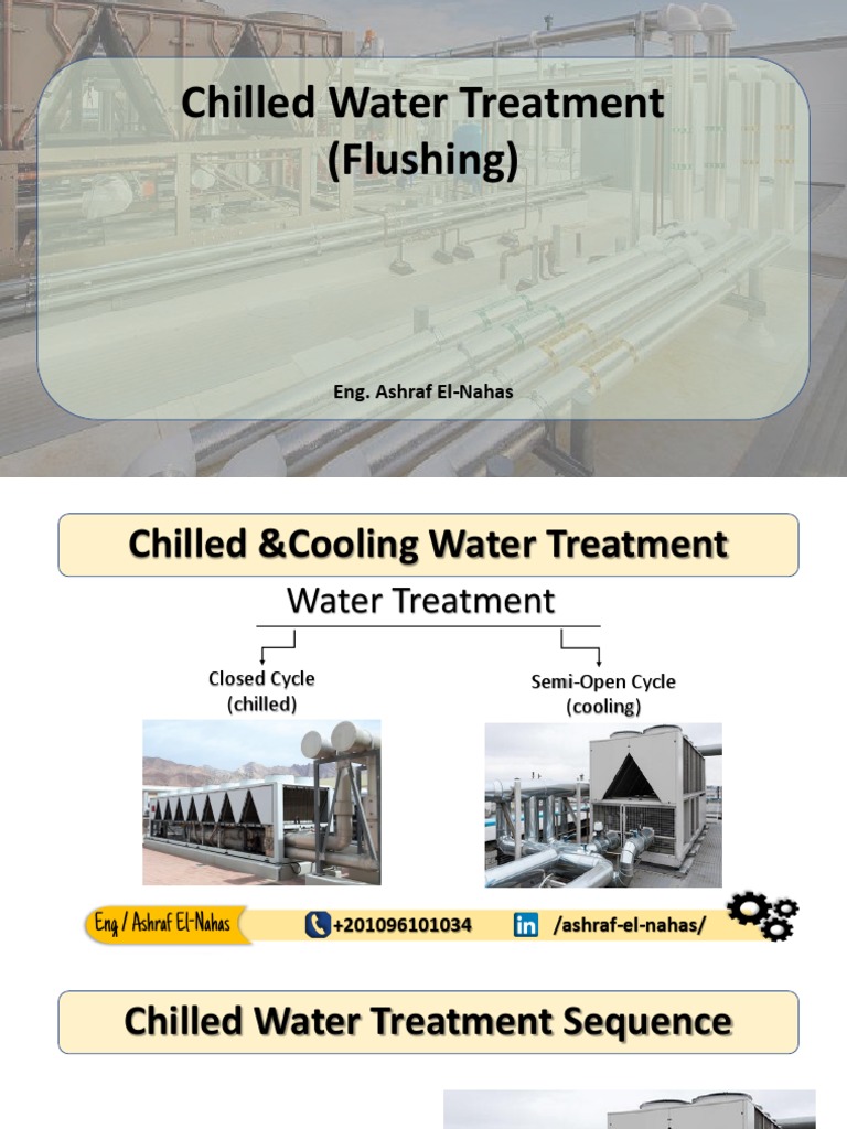Chilled Water Treatment (Flushing) | PDF | Pump | Water