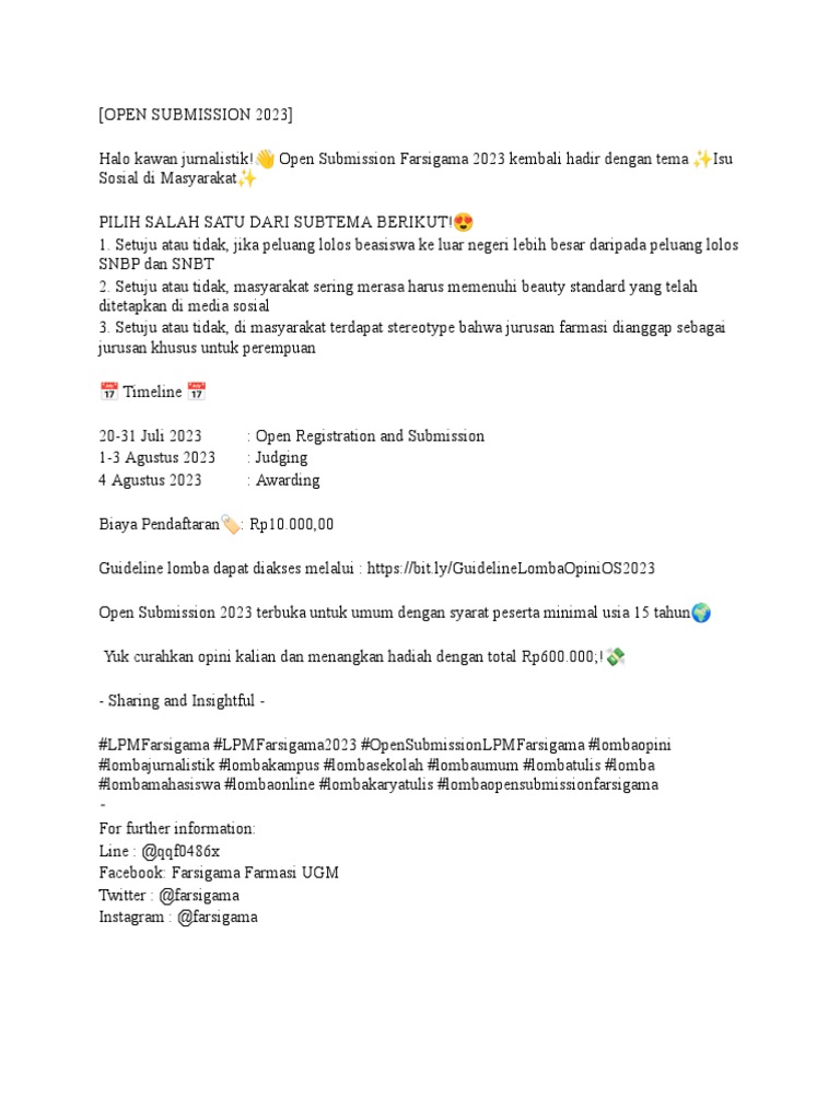 Caption Open Submission 2023 | PDF