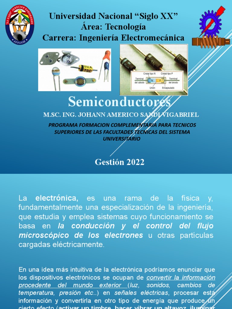 Semiconductores | PDF | Electrónica | Diodo