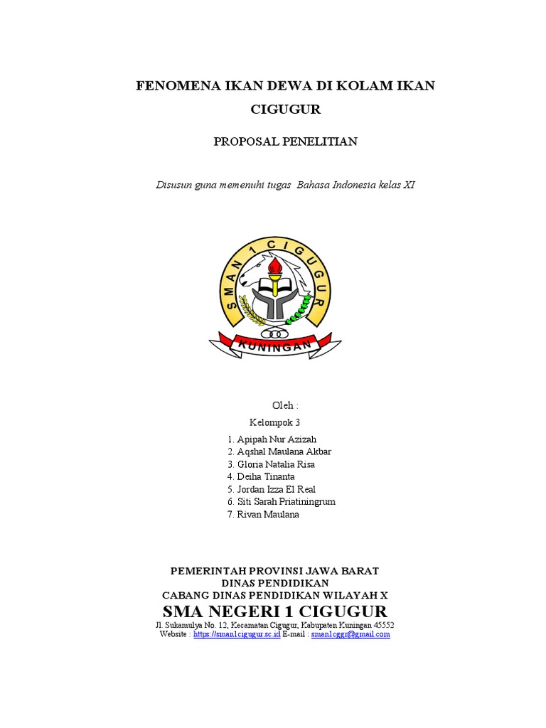 Proposal Kel 3 Indo | PDF