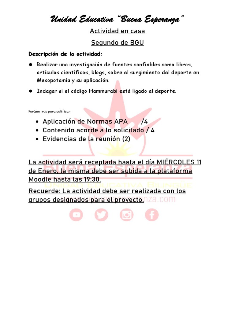 Actividad en casa segundo BGU B O.P | PDF