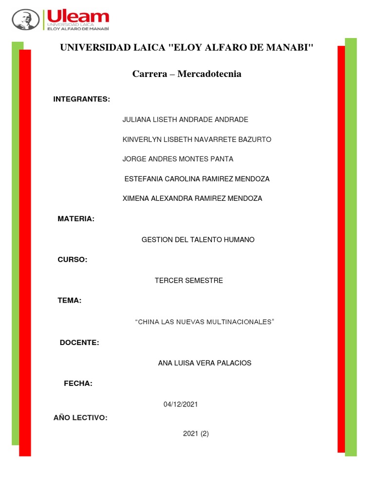 trabajo grupal de gestion-TLC (1) | PDF