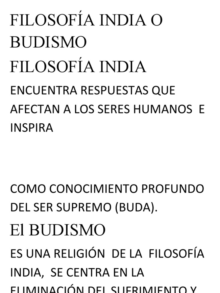 Trabajo Buda 1 | PDF