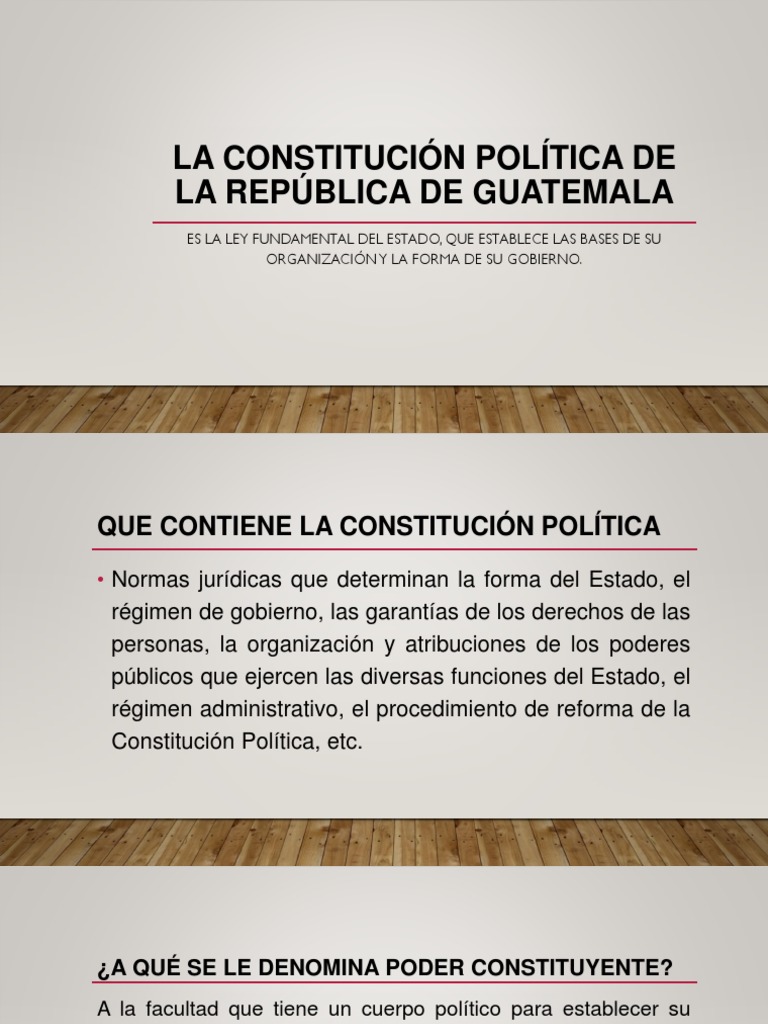 ESTRUCTURA DE LA CPRG | PDF | Constitución | Estado (política)