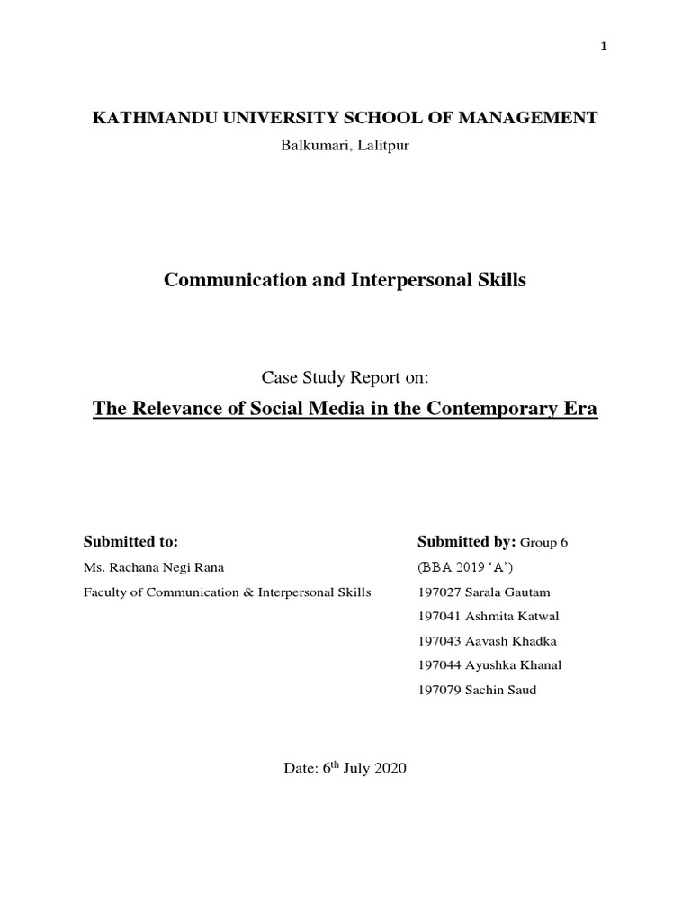 Case Study Report | PDF