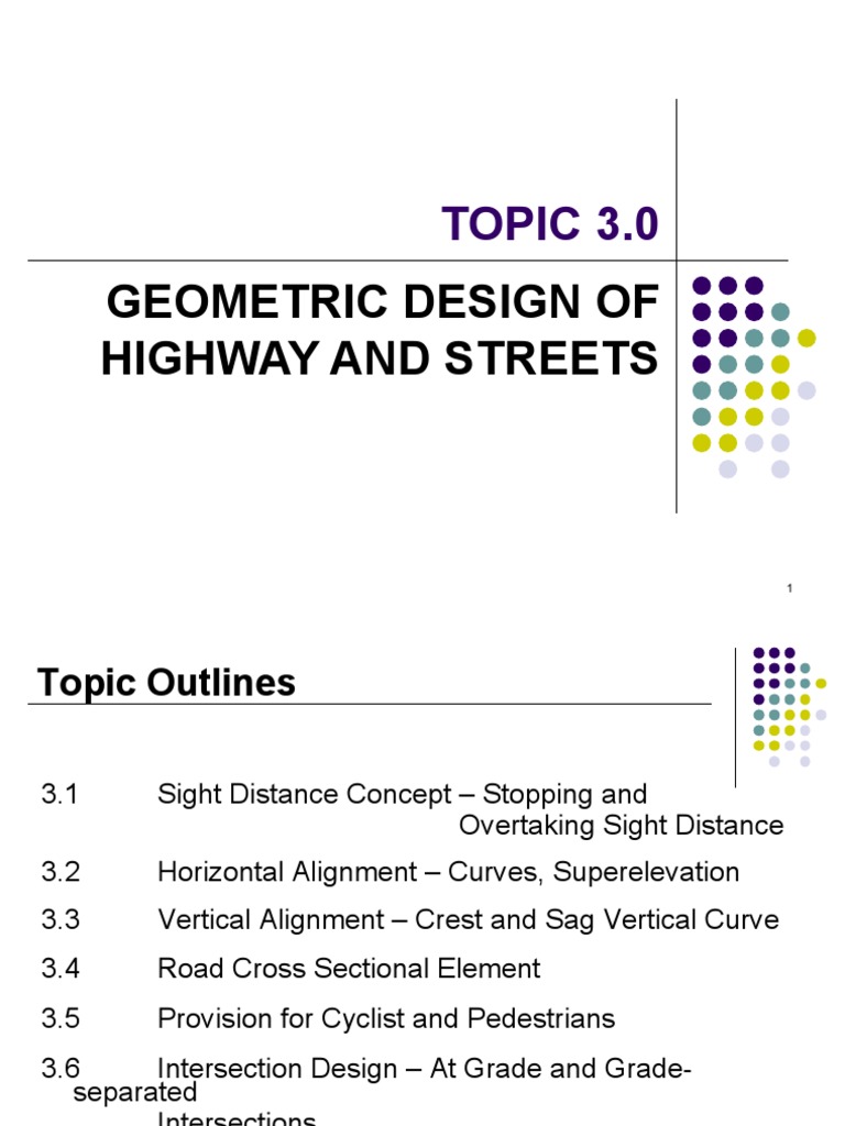 Highway Geometric Design Guide | PDF