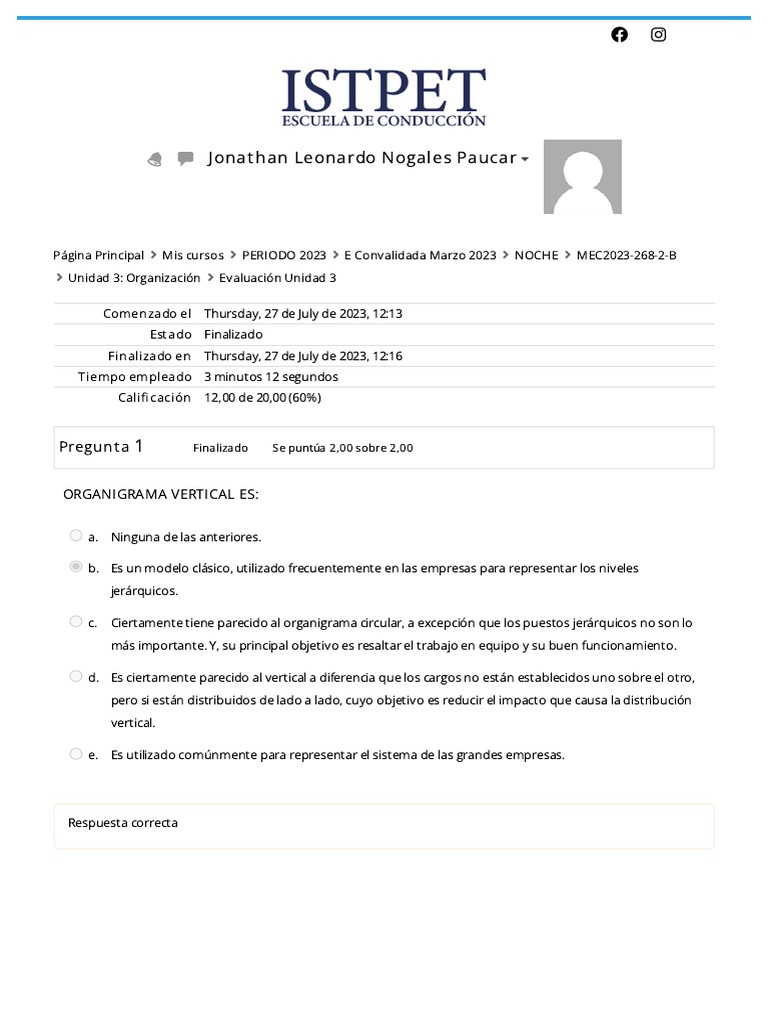 Evaluación Unidad 3 - Revisión Del Intento | PDF | Business | Bienes Evaluación Unidad 3 - Revisión Del Intento | PDF | Business | Bienes