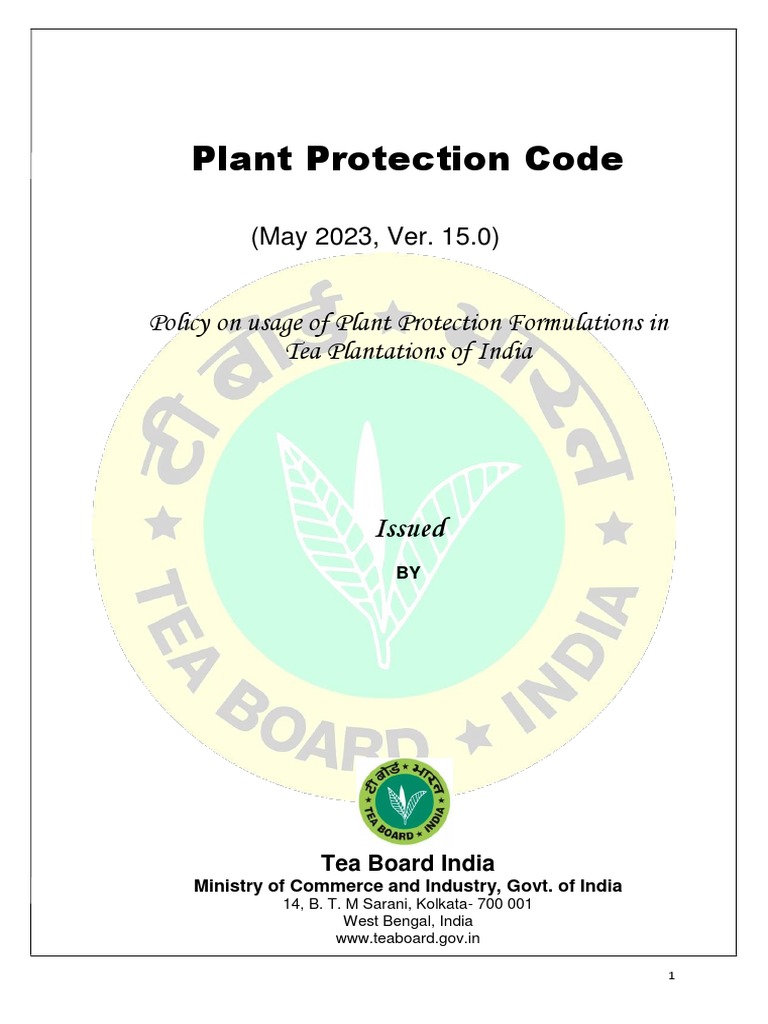 Plant Protection Code (Version-15) | PDF