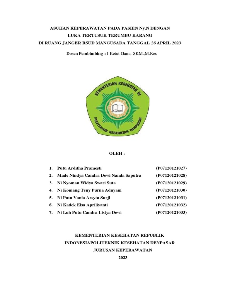 Askep Luka Tusuk | PDF