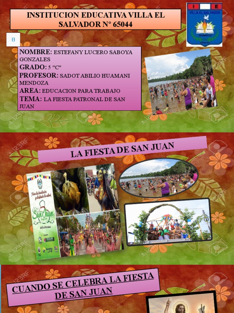 La Fiesta Patronal de San Juan | PDF | Evangelios canónicos | Juan el Bautista