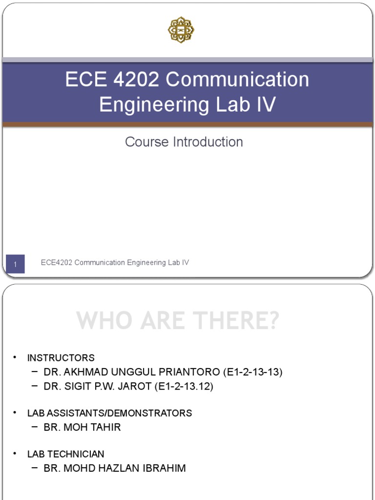Lab1 Course Introduction | Download Free PDF | Simulation | Communication