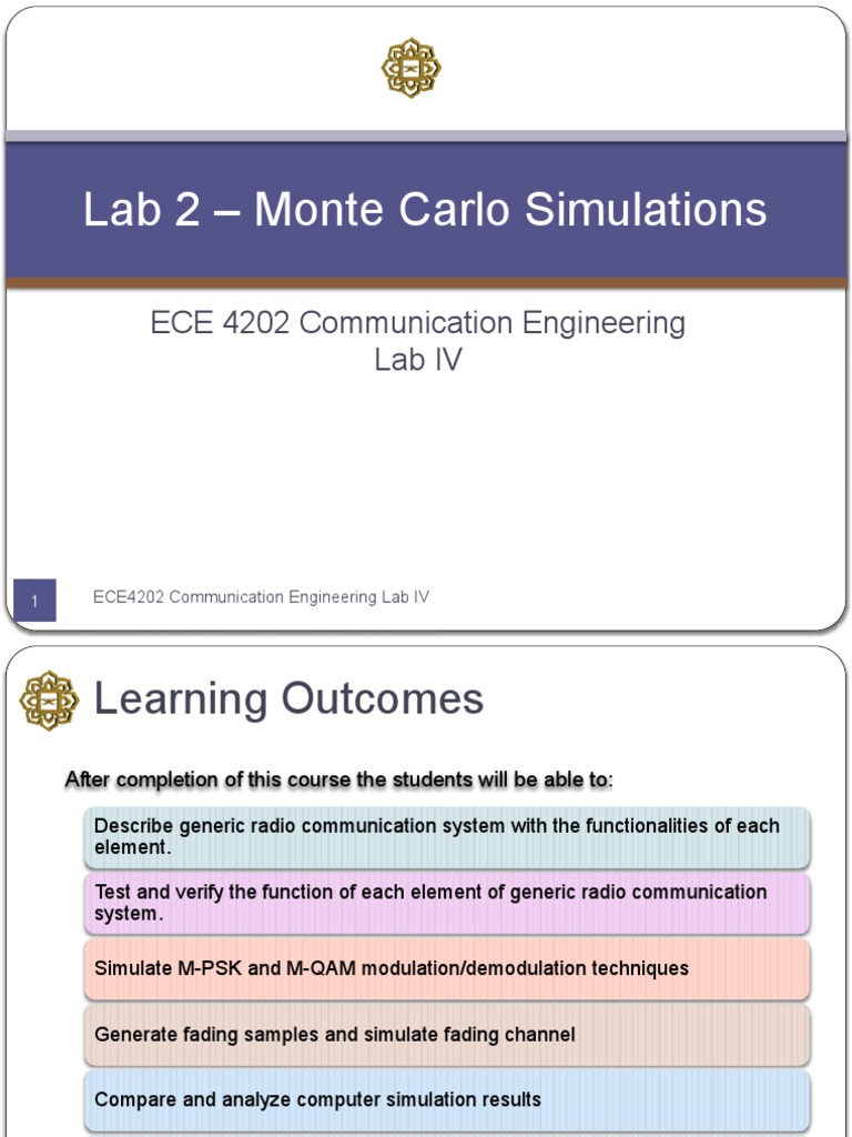 Lab2 Monte Carlo Simulations | PDF | Monte Carlo Method | Simulation