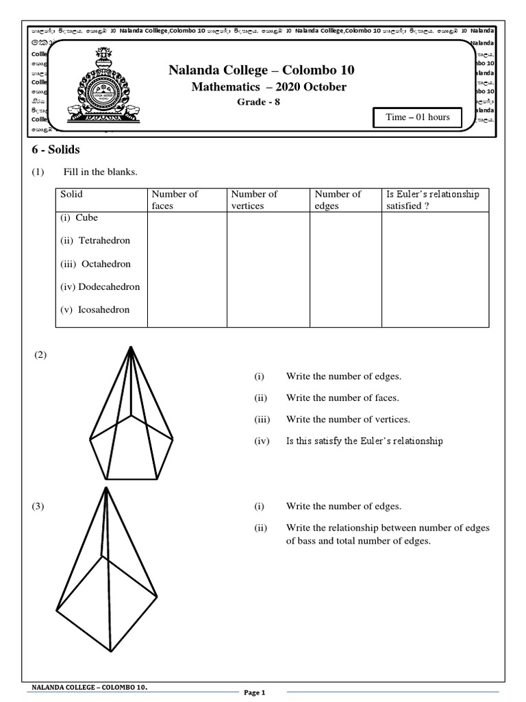 6 - Solids - (Grade 8) | PDF