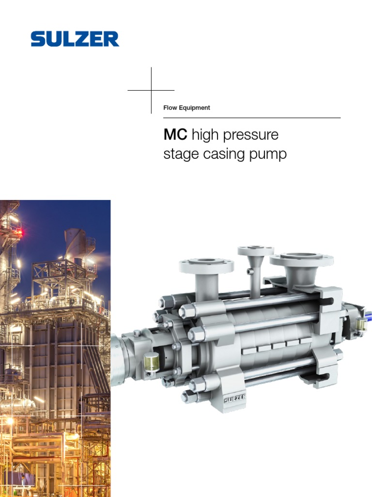 Mc High Pressure Stage Casing Pump e10026 (1) | PDF | Pump | Power Station