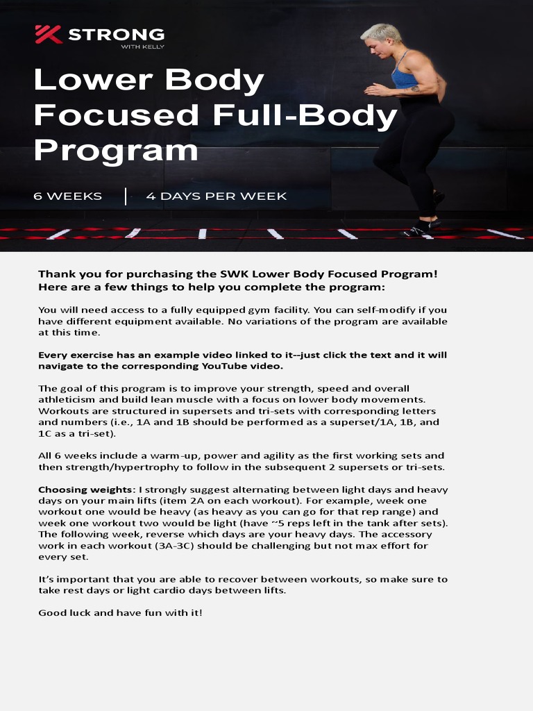 SWK Lowerbody Final | PDF