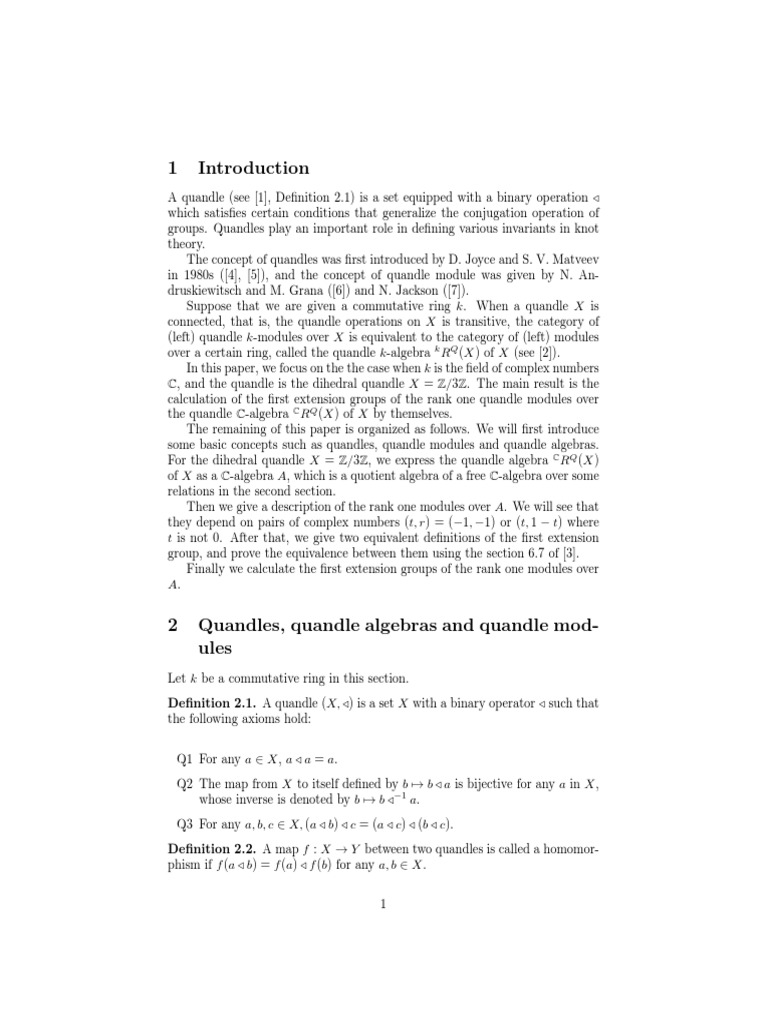 Ring Theoretical Method Of Calculating First Extension Groups Of Certain Modules Over Certain