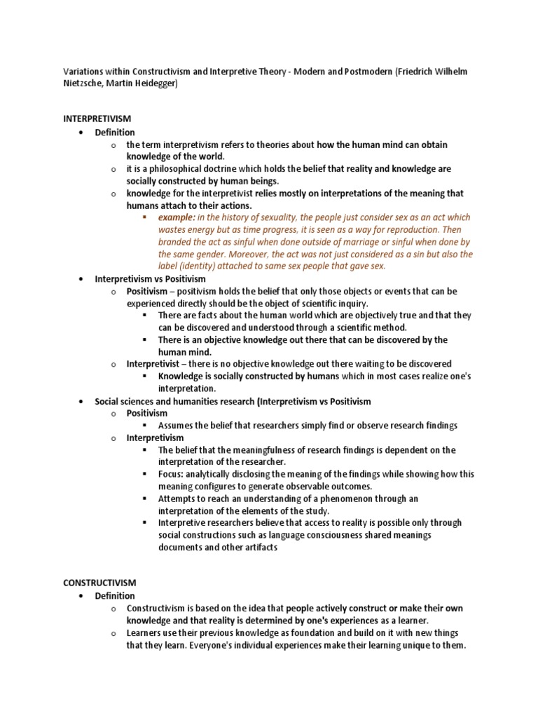 Reviewer 1 Special Topics | PDF | Constructivism (Philosophy Of ...