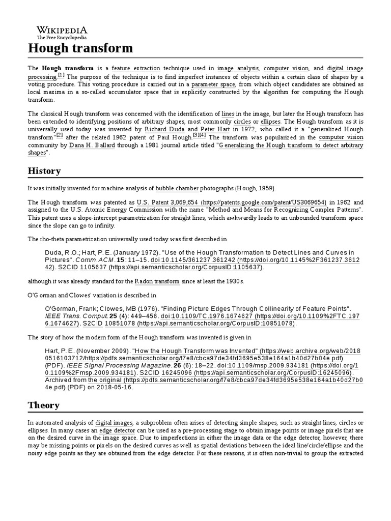 Hough Transform | PDF