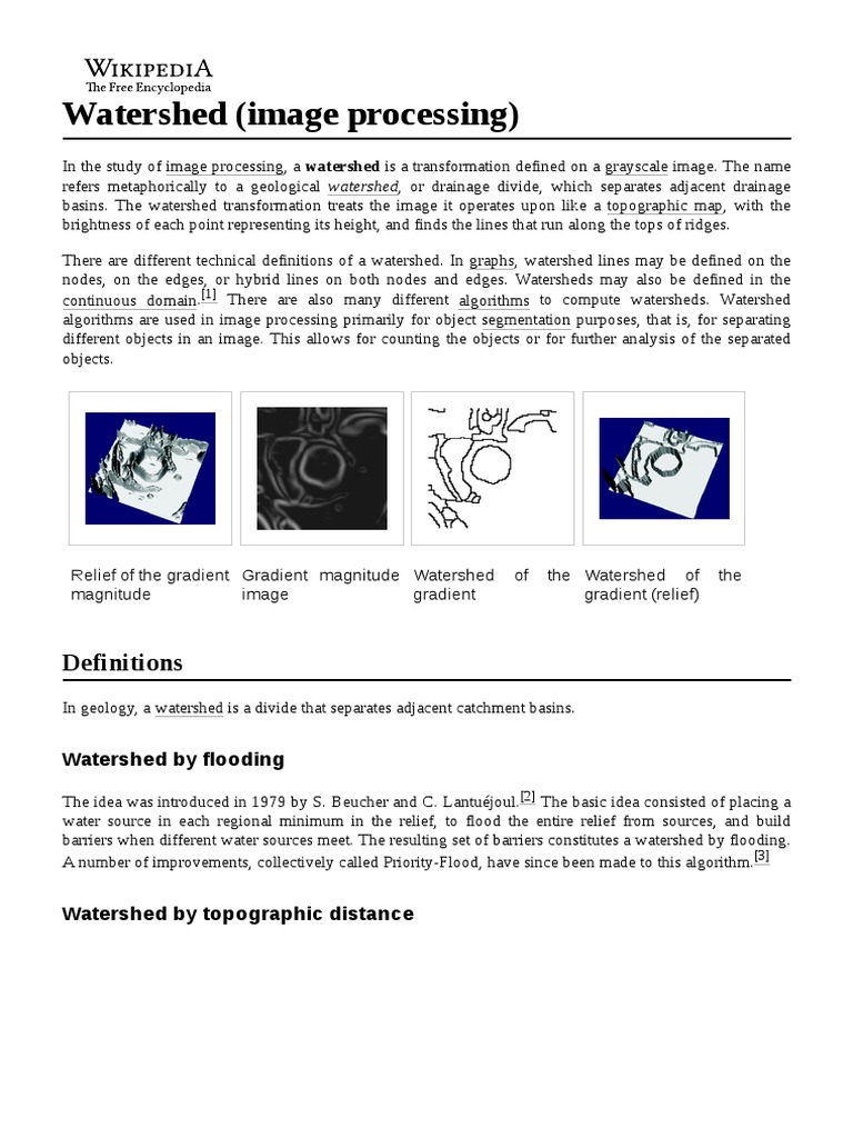 Watershed (Image Processing) | PDF