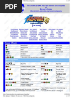 KOF 2002 Move and Combo List | PDF
