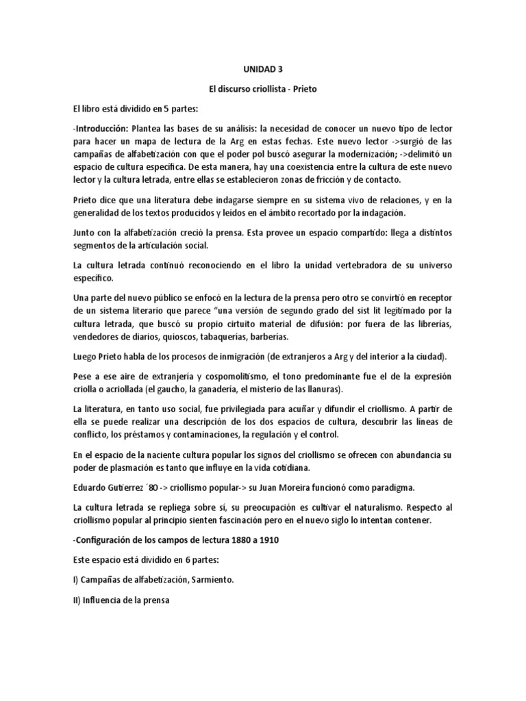 Unidad 3 Prieto | PDF | Folklore | Libros