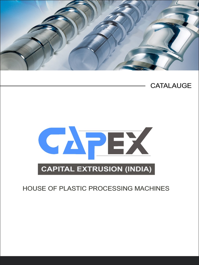 Capex Catalog | PDF | Extrusion | Manufactured Goods