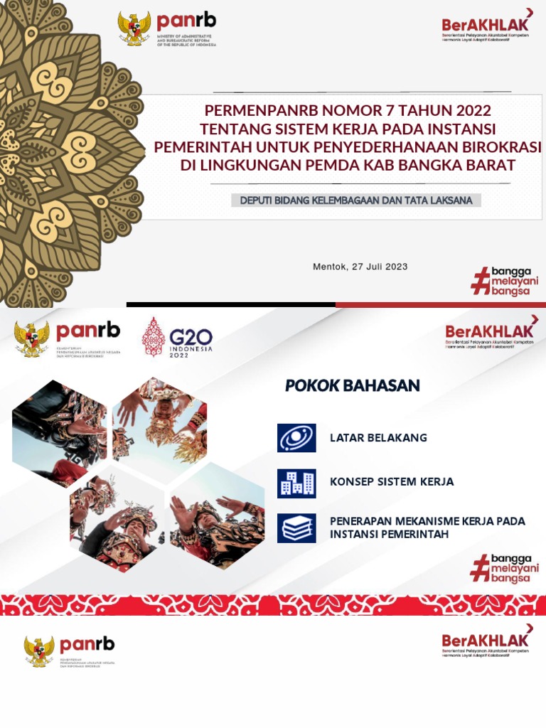 Penyederhanaan Birokrasi Pemda Bangka Barat | PDF