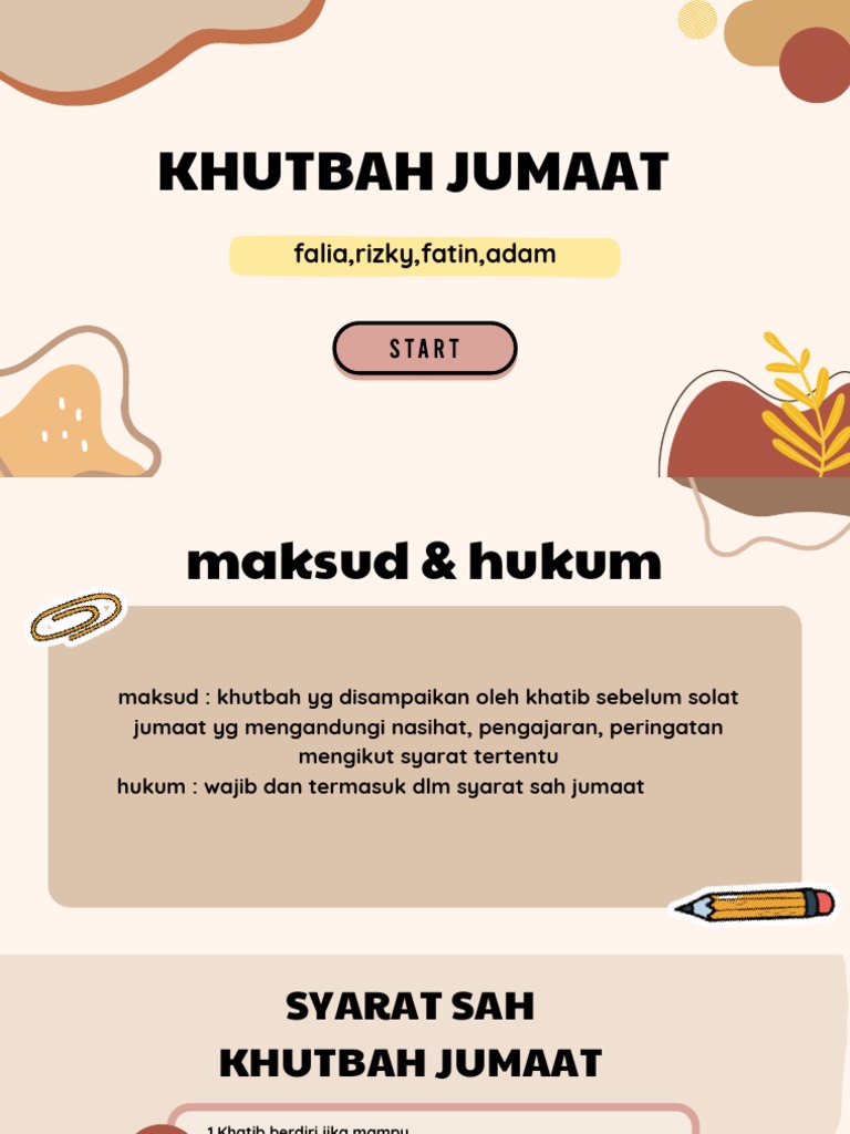 Khutbah Jumaat | PDF