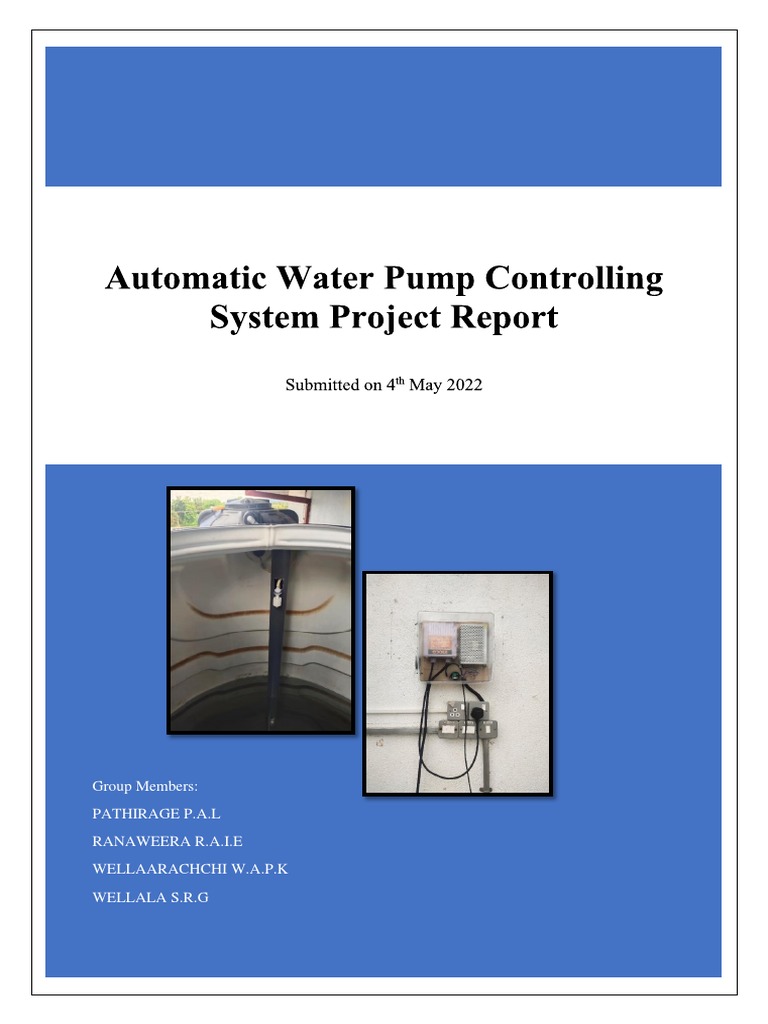 Automatic Water Pump Controlling System | PDF | Relay | Electric Motor