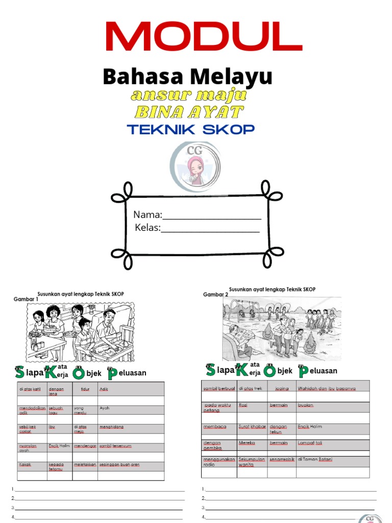 Modul Bina Ayat Menggunakan Teknik Skop | PDF