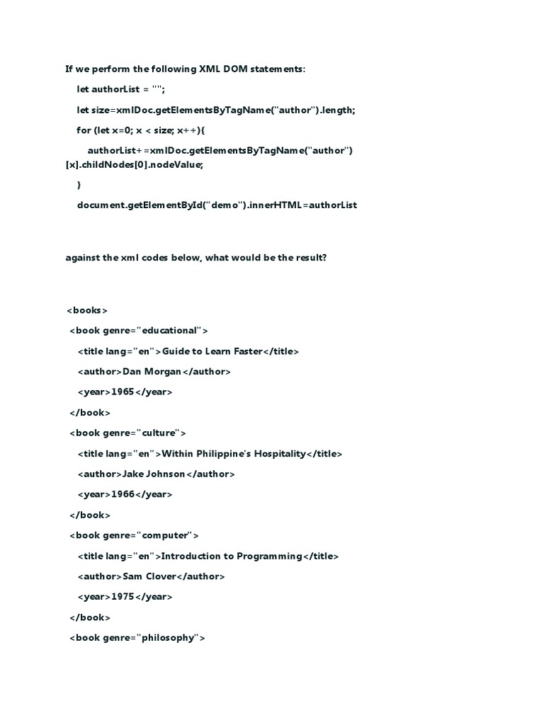 Xml-Web Application Midterm Exam | PDF