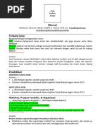 Contoh Portofolio Fresh Graduate | PDF