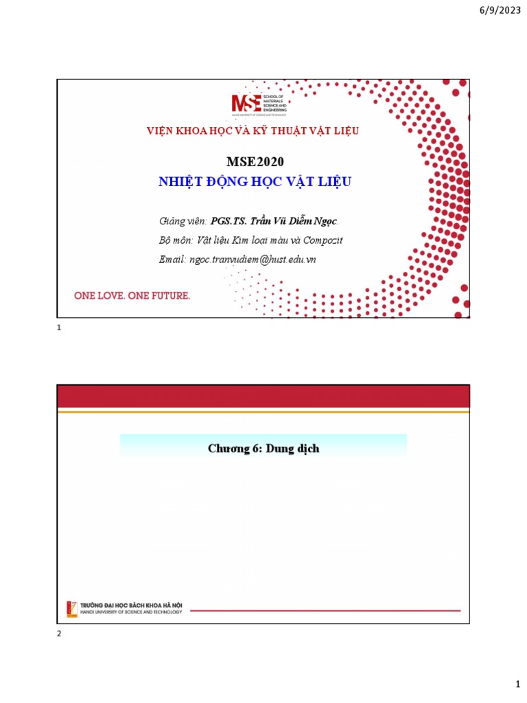 Chuong 6-9. NDH Vat Lieu - TVD Ngoc | PDF