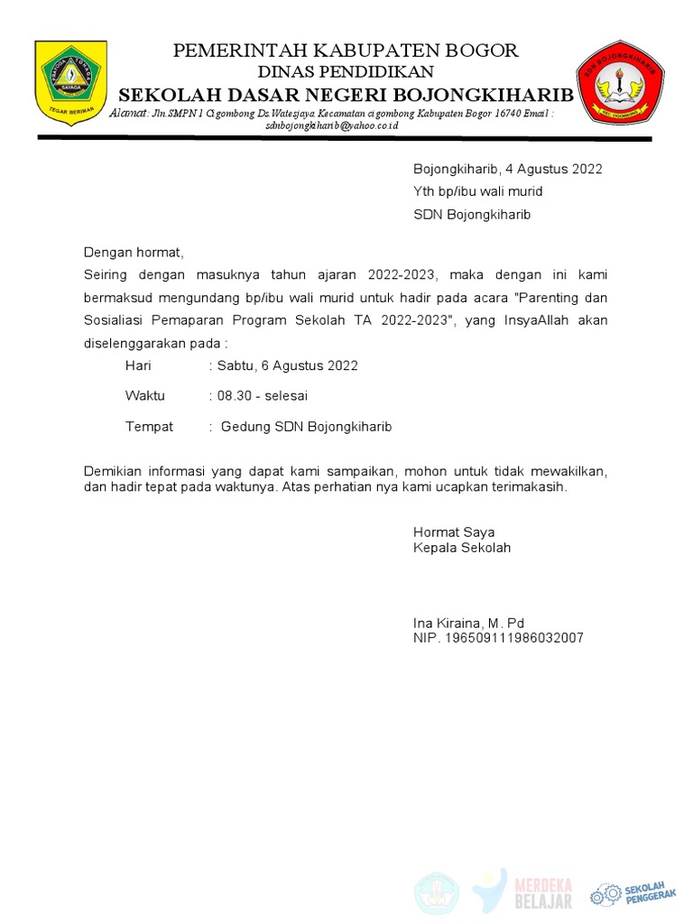 Undangan Parenting | PDF